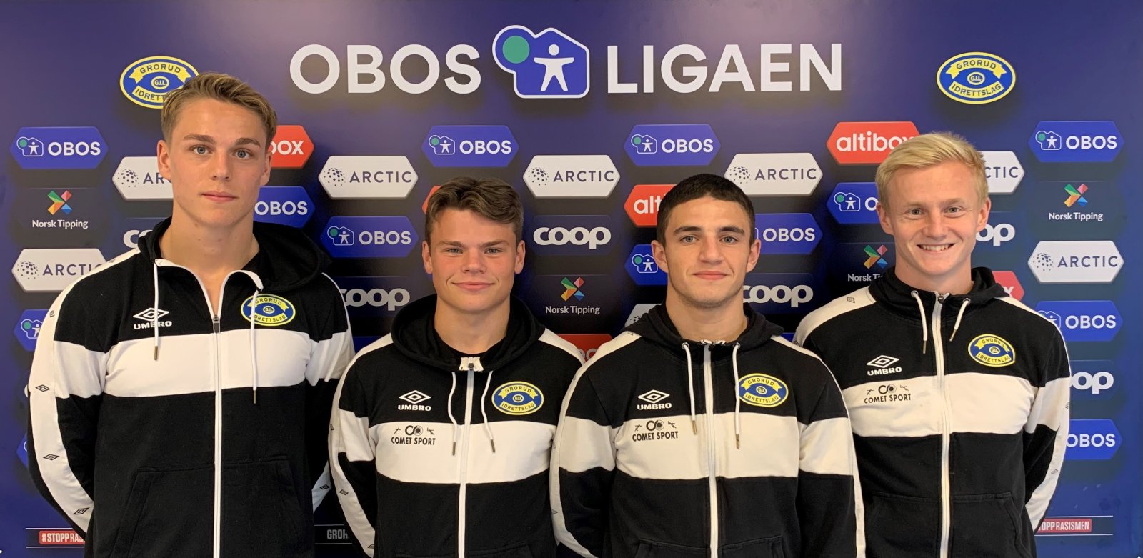 Fire Grorud-gutter klare for landslagsoppdrag / Grorud IL